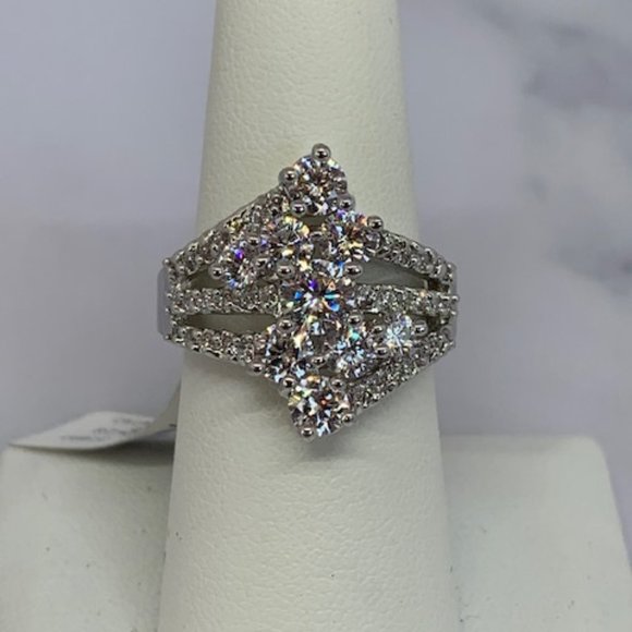 RS Covenant | Jewelry | Rs Covenant Sparkling Multi Clear Cluster Cz ...